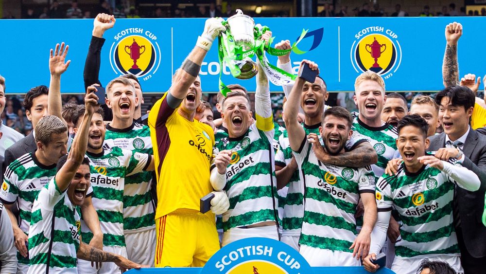 Celtic double down and win Scottish Cup with late Adam Idah goal