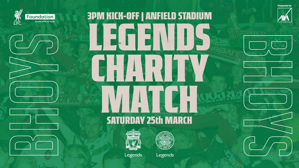 Celtic Legends set to take on Liverpool Legends in March 2023