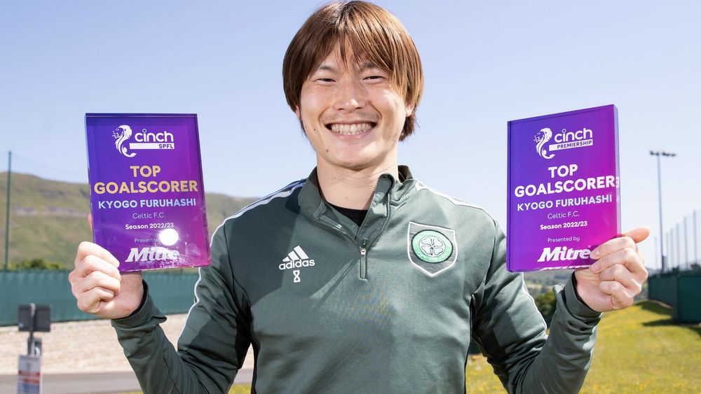 He shoots, he scores! Kyogo is Scotland's top goalscorer of the season